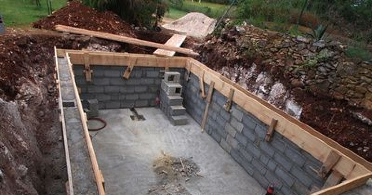 Construction du bassin