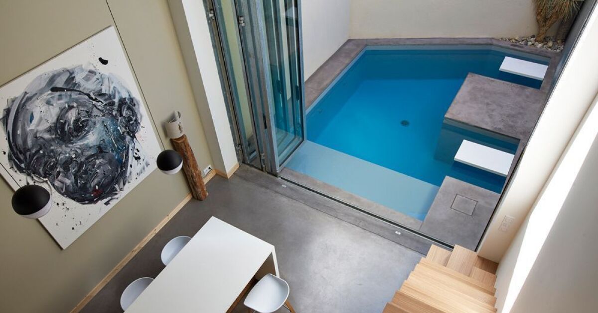 Piscine de forme libre Carré Bleu, piscine enterrée, Piscines Carré Bleu