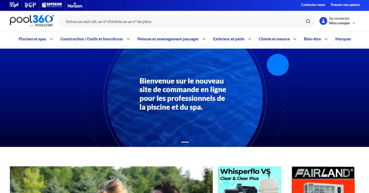 SCP France repense son site Pool360